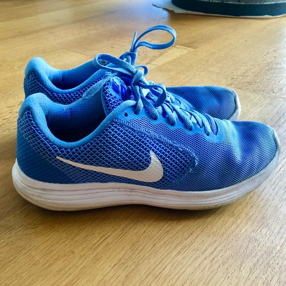 Nike | Shoes | Nike Baby Blue Running Sneakers | Poshmark